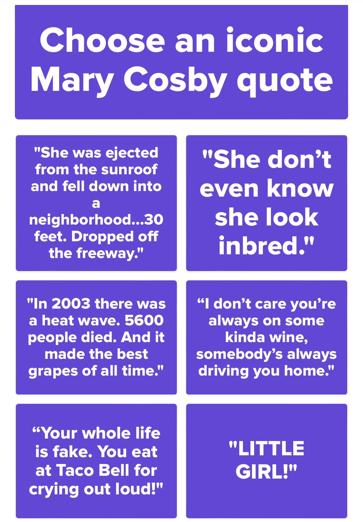 Iconic Mary Cosby Quotes - SAINT TWENTY