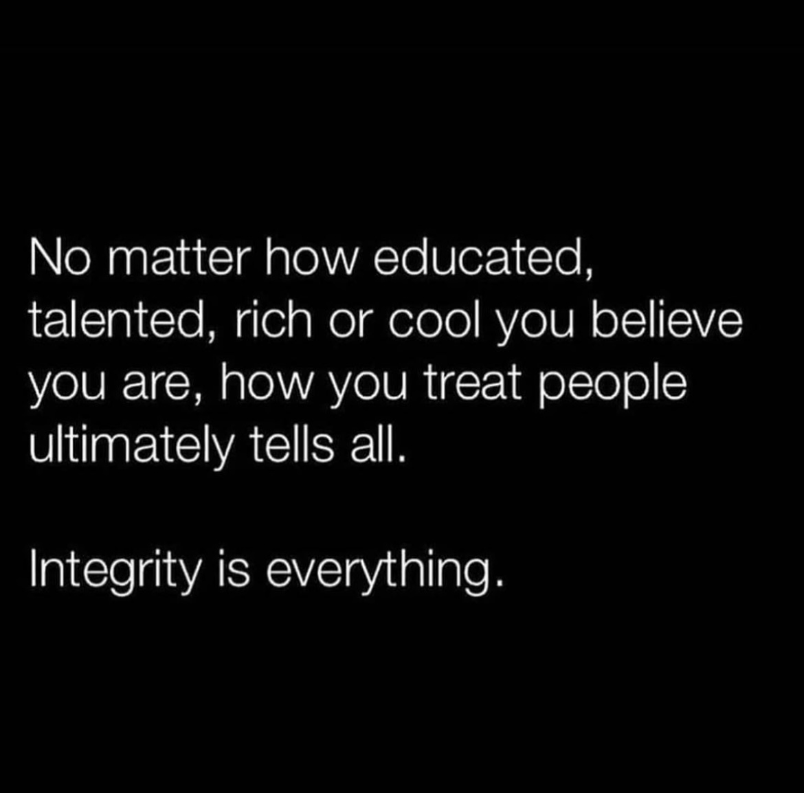PSA: Integrity Is Everything - SAINT TWENTY