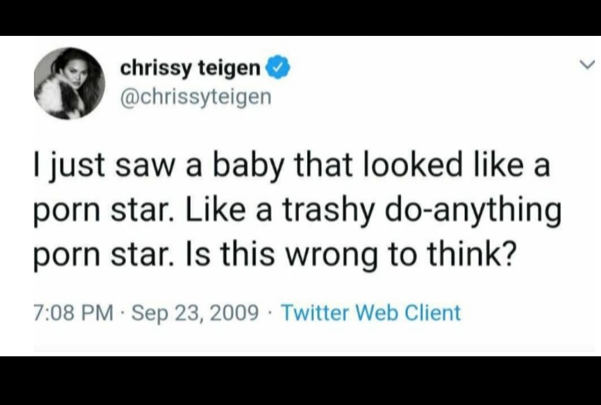 Chrissy Teigen’s Pedo Tweets - SAINT TWENTY