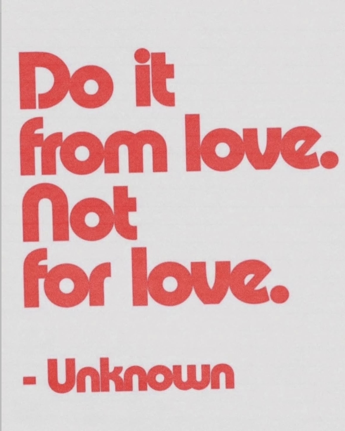 PSA: From Love, Not For Love - SAINT TWENTY